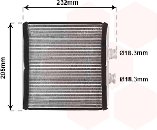 KACHEL RADIATEUR VOOR MERCEDES BENZ C-KL W204 2007-2011 2048300061 | bol