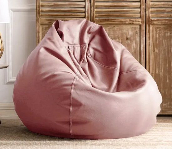 Zitzak Sofa Deluxe - Leer PU - Roze - Zit Zak - Stoel - Lounge - Poef ...