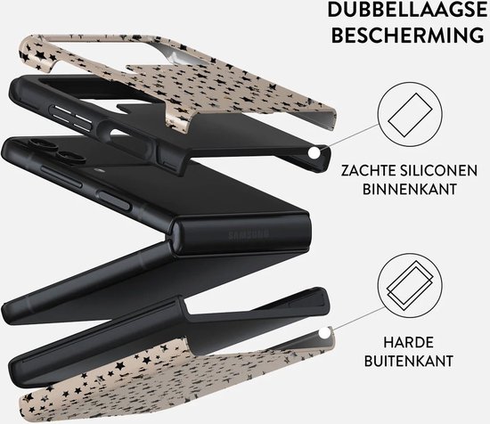 Burga Hoesje geschikt voor Samsung Galaxy Z Flip 5 Telefoonhoesje ...