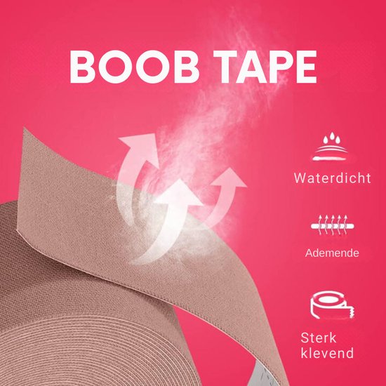Boob Tape - Boobtape - Fashion Tape - BH Tape - 5 Meter - Huidskleur | bol