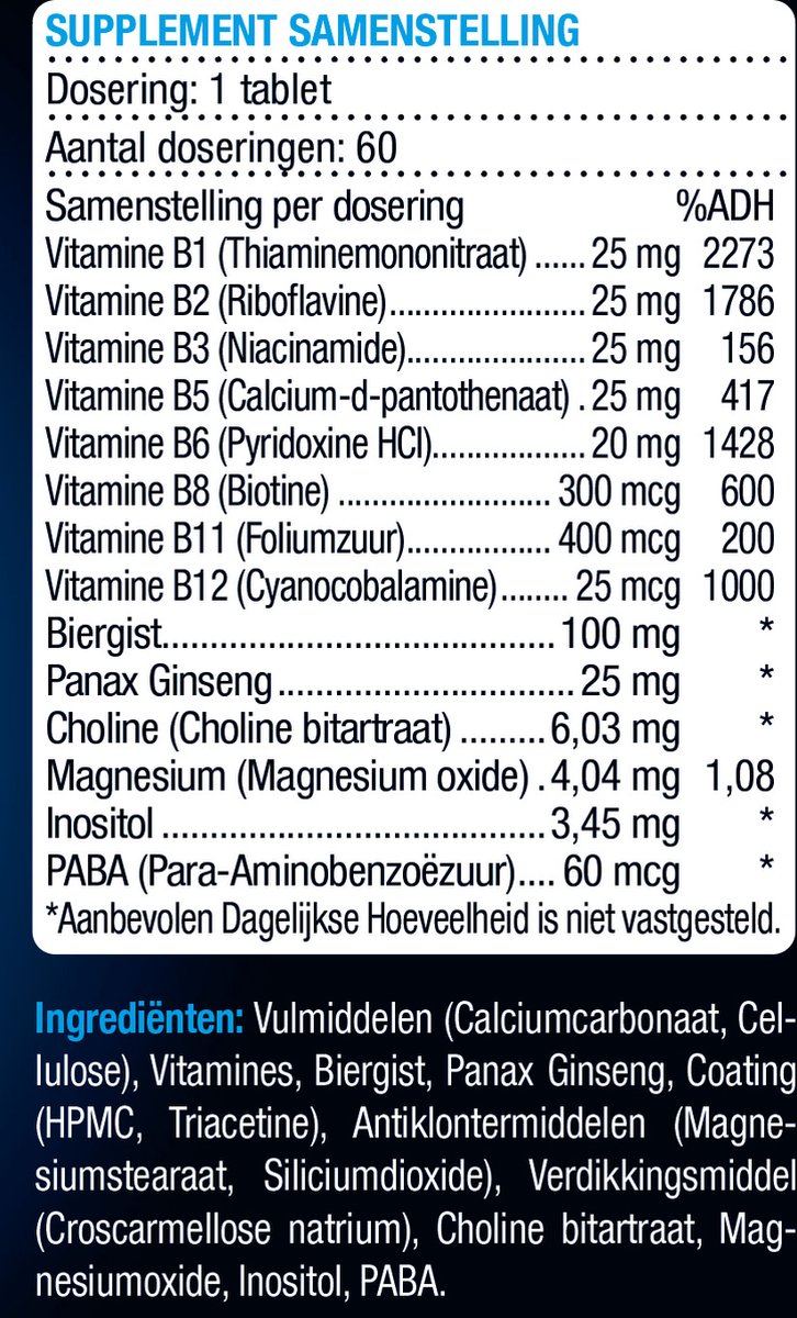 Lucovitaal Vitamine B Complex Forte Voedingssupplement - 60 tabletten | bol