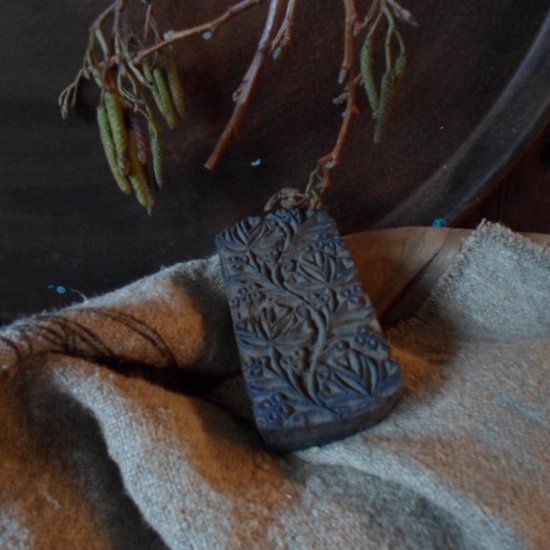 Authentieke houten batik stempel/oud houten printblock | bol