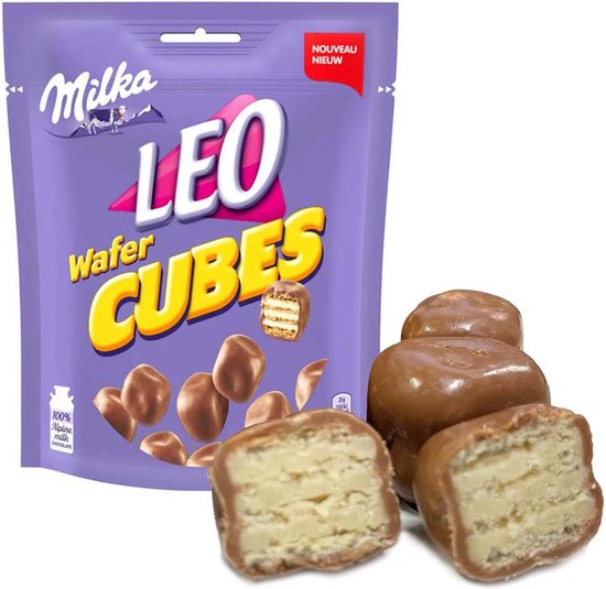 Milka Leo Wafer Cubes - 8 x 150 gram | bol