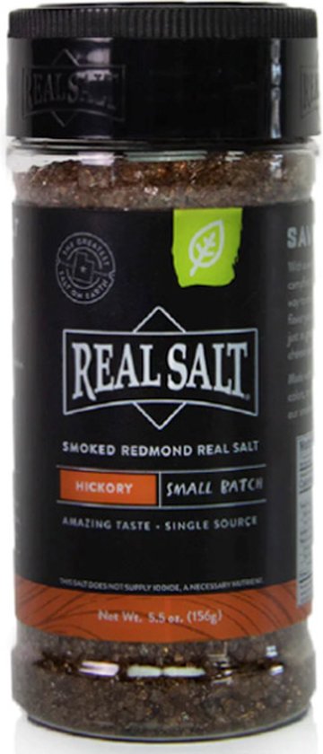 Real Salt | Smoked Salt | Hickory 156g | 1 x 156 gram | bol