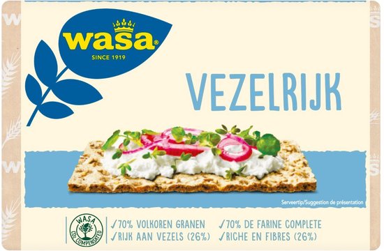 Wasa Knäckebröd vezelrijk 6 pakken x 300 gram | bol