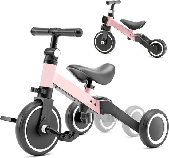 Loopfiets 1 Jaar Met Duwstok - Driewieler Met Duwstang - Loopwagen 1 ...