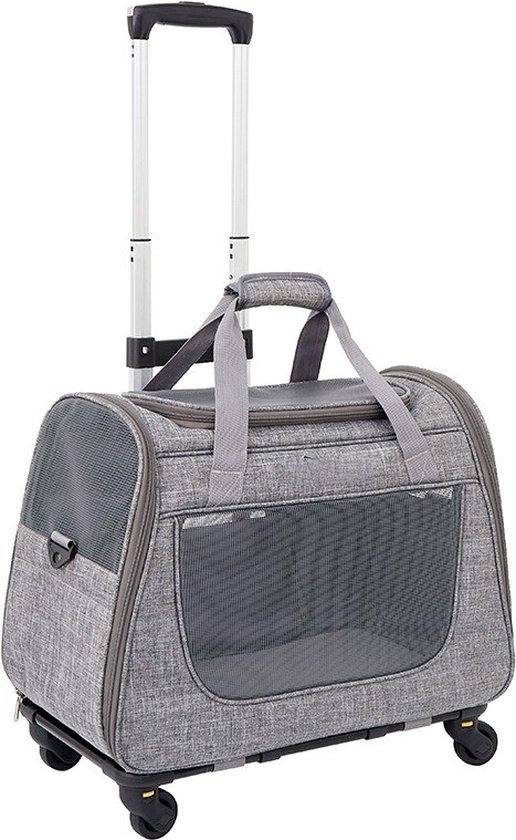 Hondenmand auto-Luxe Katten & Honden Trolley- Inklapbare Hondenbuggy ...