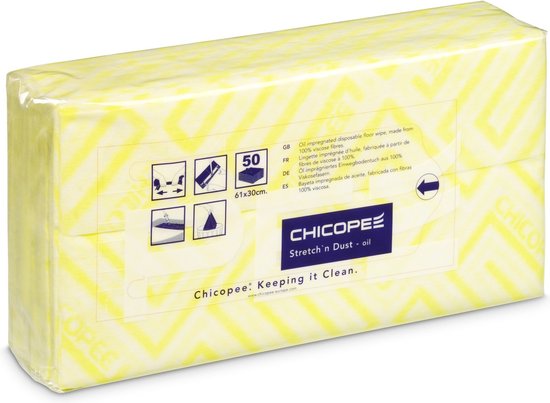 Chicopee - Stretch 'n Dust Heavy Duty Oil - 50st - 61 x 36 cm - Geel | bol