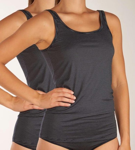 Schiesser Essentials Topje dames - 2 Pack Blauw - 162896-804 - 36 ...