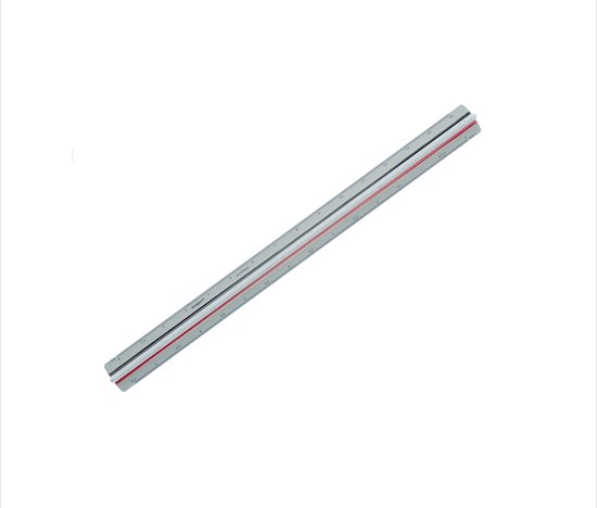 Kangaro schaalstok architect - 30 cm - aluminium - schaalverdeling... | bol