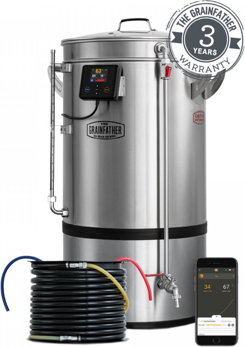 Grainfather - G70 V2 Compleet met Wifi en tegenstroom Wortkoeler! | bol