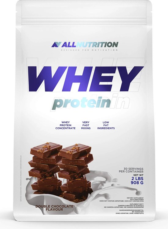 AllNutrition | Whey protein | Double chocolate | 908gr 30 servings ...