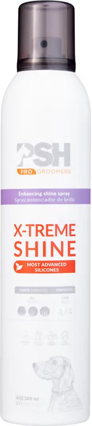 PSH - X-Treme Shine - Intensieve Verzorgings Spray - Hond - 300ML | bol