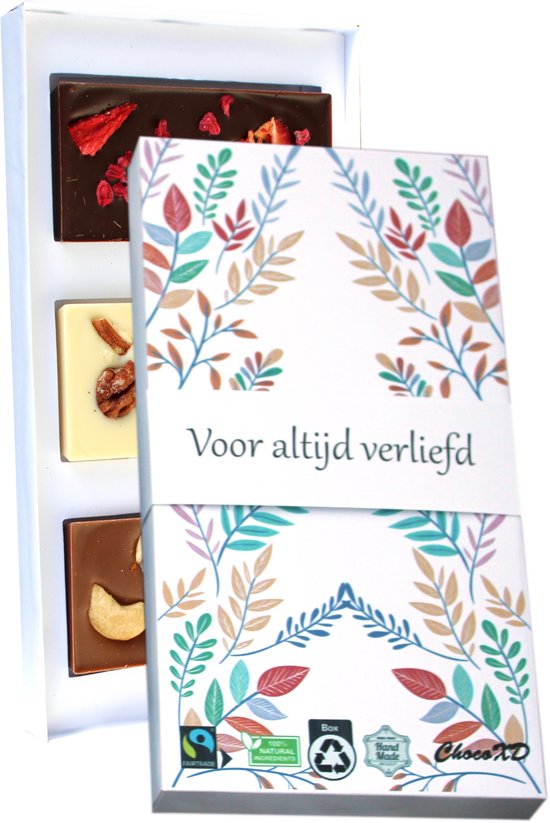 Chocoladecadeau - Liefde chocolade - Handgemaakte chocolade ...