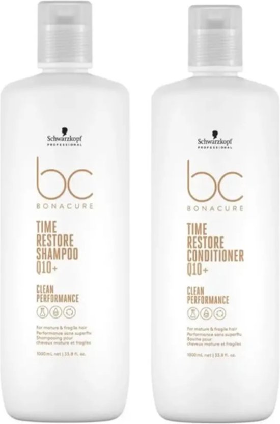 Schwarzkopf BC Time Restore Shampoo & Conditioner - 2x1000ml | bol
