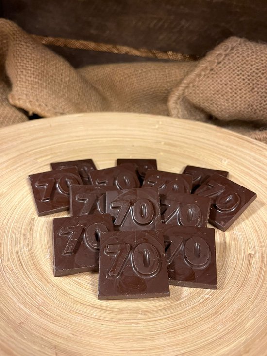 Chocolade cijfer 70 | Getal 70 chocola | Cadeau voor verjaardag of ...