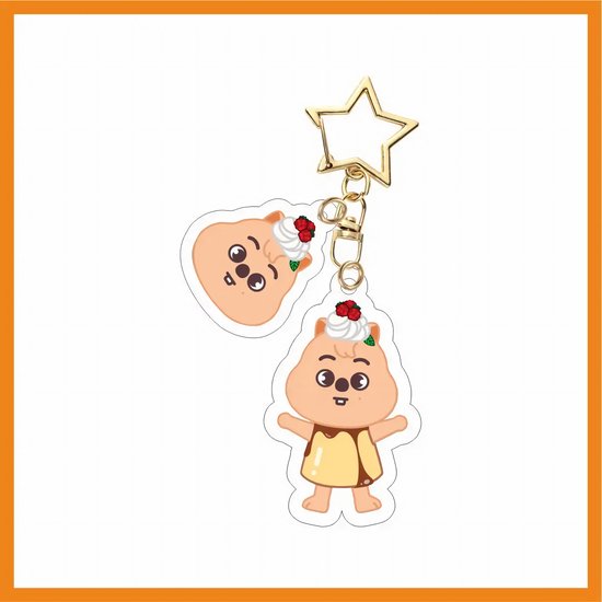 KPOP Stray Kids SKZOO SKZ HAN QUOKKA - HAN Plastic Keyring Acrylic ...
