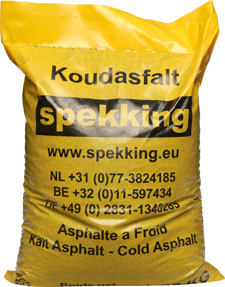 5x Spekking koudasfalt - asfalt - asfalt gatenvuller - Zak 25 Kg (125Kg ...