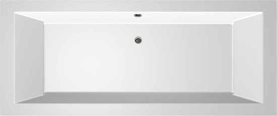 Xenz Aruba ligbad - 190x80cm - met overloop - zonder afvoer - Acryl Wit ...