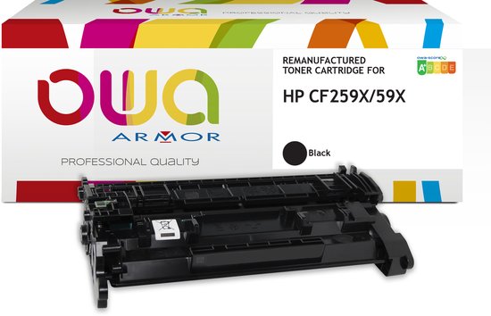 OWA toner HP CF259X - Refurbished HP toner met chip - Zwart - Hoge ...