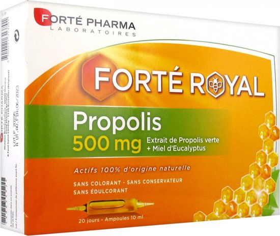 Forté Pharma Forté Royal Propolis 500 mg 20 Ampullen | bol