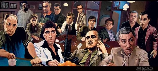 Kunstdruk The Bad Guys The Art of Justin Reed 100x50cm | bol