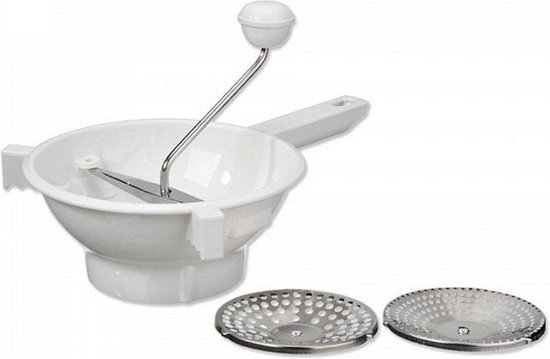 Basic Le Chef Passeerzeef + 2 Rvs Schijven Wit | bol