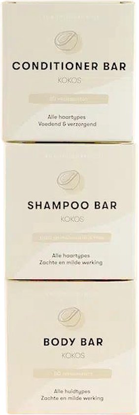 Shampoo, Body & Conditioner Bar + GRATIS blikje (kokos) | bol