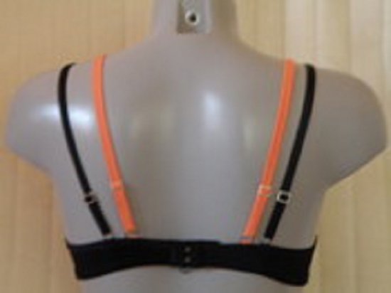 Sapph - Messing - BH - zwart met oranje bandjes - maat 70B | bol