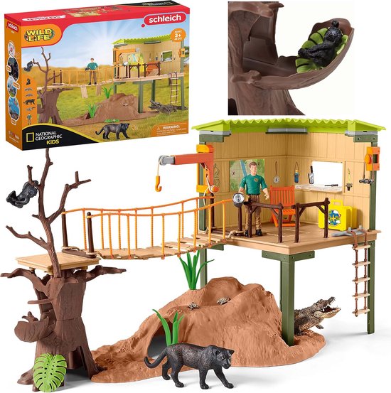 SLH42507 Schleich Wild Life - Station voor Avonturiers, Figuren voor ...