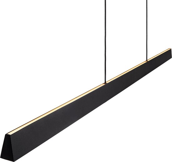 Atmooz - Jasmin - Hanglamp - Balk - 150 x 200 cm - Zwart - Metaal - LED ...