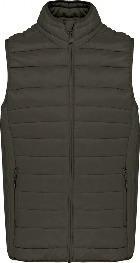 Kariban Men’s lightweight sleeveless down jacket K6113 - Dark Khaki - XXL | bol