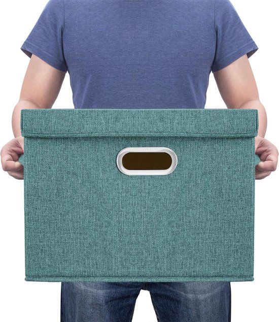 Aqua Deep Opbergdozen met deksel, groot, opbergdozen met deksel voor ...