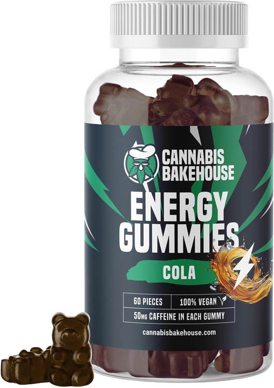 Energy - Caffeine Gummy Bears – 60 stuks - Vegan Gummies - Vitamines ...