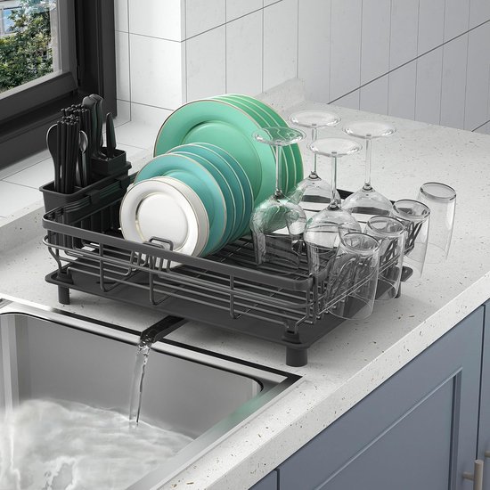 Afdruiprek Afdruiprek met 360° draaibare uitloop, roestvrijstalen ...