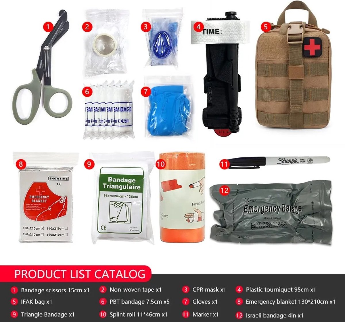 D&B Noodpakket - Survival Kit - Survival Set - EHBO - Outdoor - Indoor ...