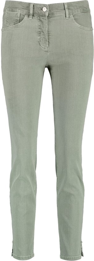 GERRY WEBER Dames Jeans SOL꞉INE BEST4ME cropped Seagras Nature Dye-46 | bol
