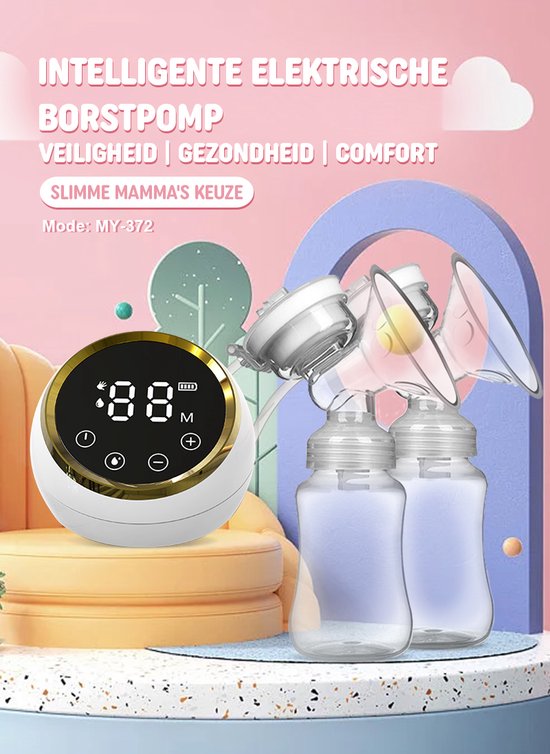 Hibaby Borstkolf - Dubbele Elektrische Borstkolf - 2X Babyfles/Kolf | bol