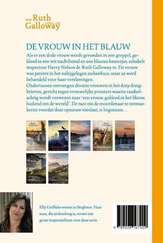 Ruth Galloway 8 - De vrouw in het blauw, Elly Griffiths | 9789026167409 ...