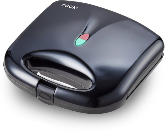 COOK-IT Tosti Apparaat - Compacte Tosti IJzer - Anti Aanbaklaag | bol