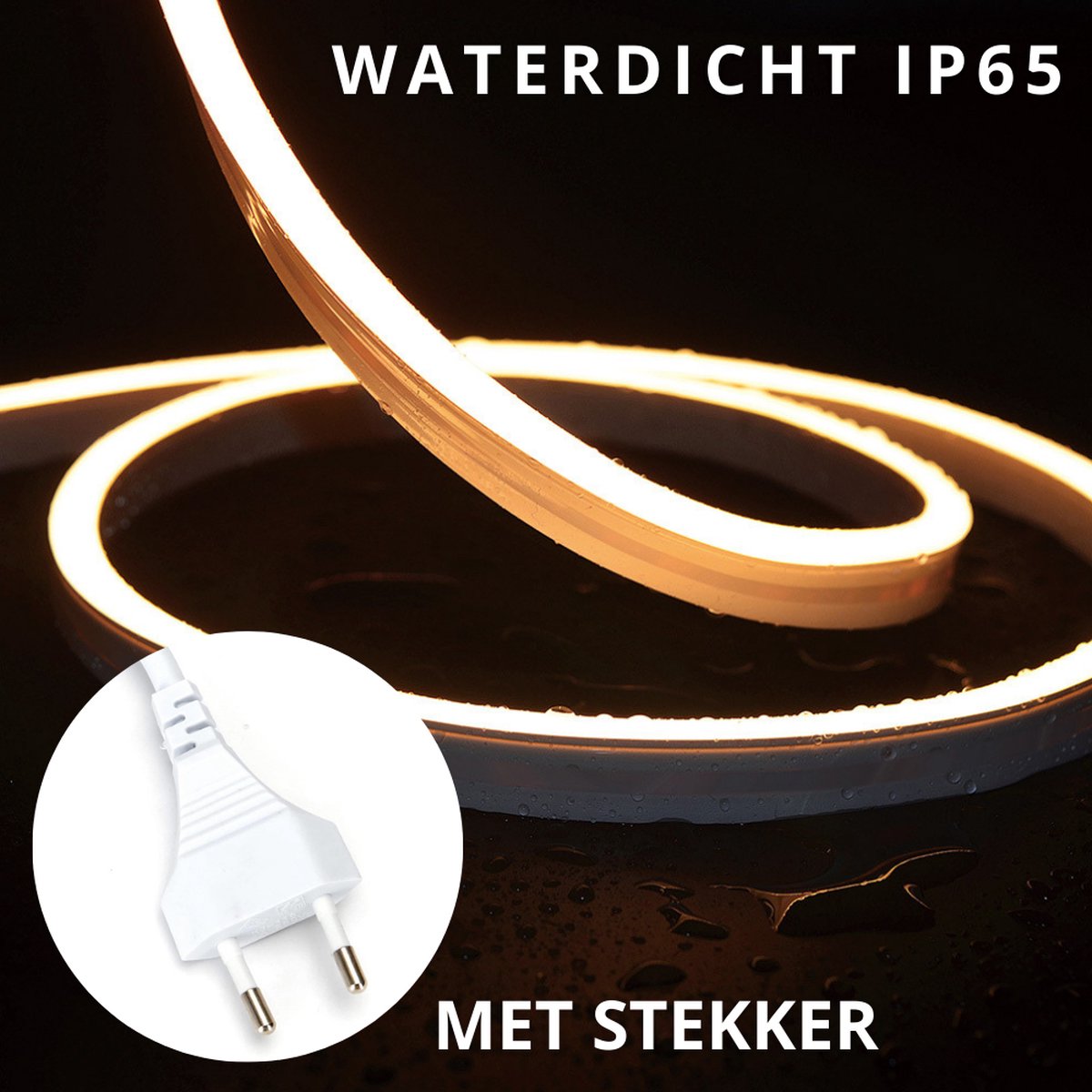Neon LED Strip - Warm Wit 3000K - 50 Meter in één rol(1x 50meter ...