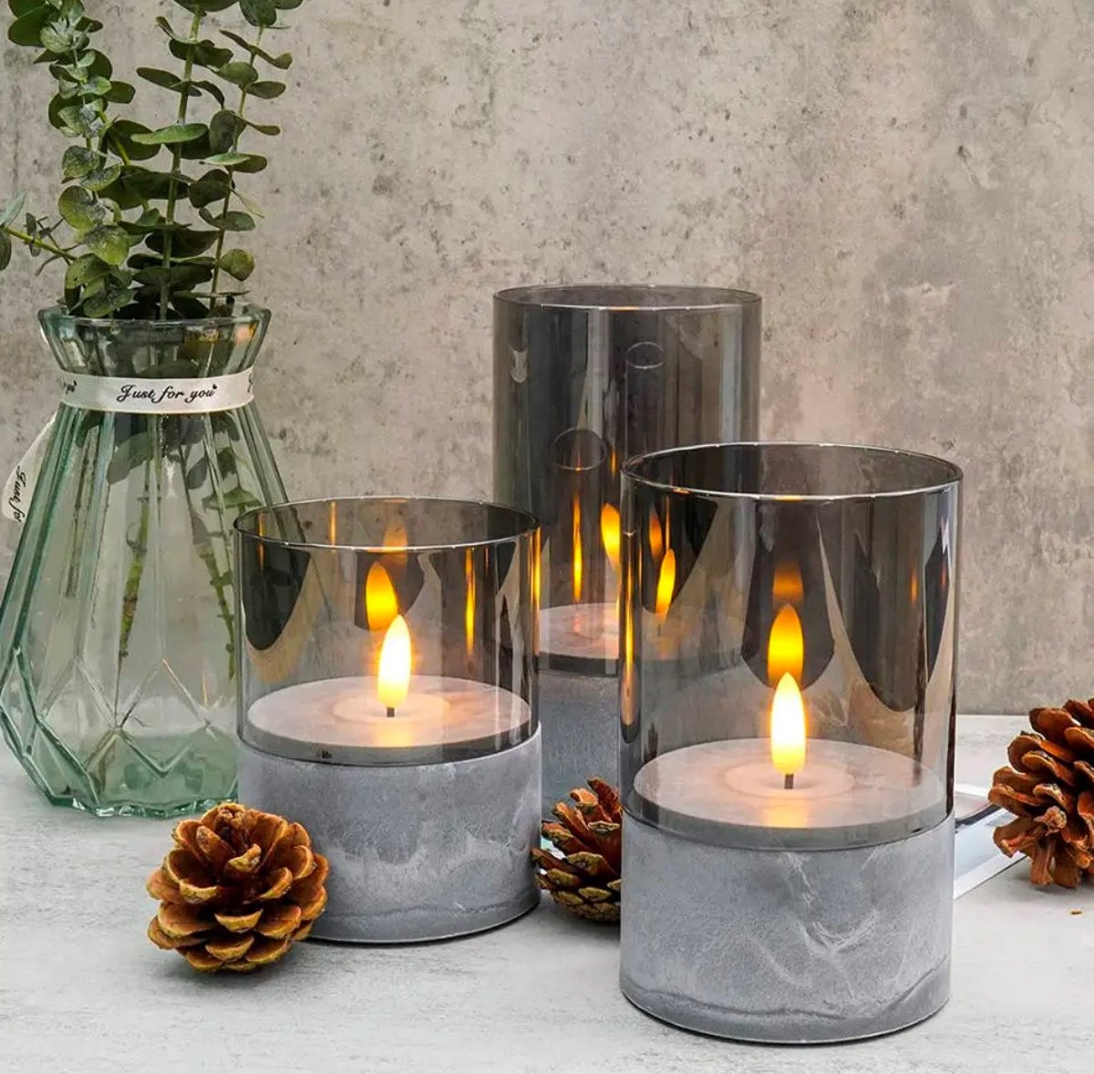 GeeKaa Led Kaarsen - Flikkerende Vlam - Ledkaars Met Afstandsbediening ...