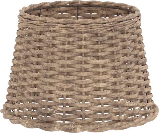 vidaXL - Lampenkap - Ø40x26 - cm - wicker - bruin | bol