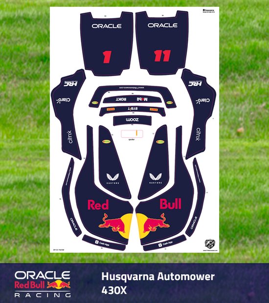 Husqvarna Automower - stickers - Red Bull Racing - Max Verstappen ...