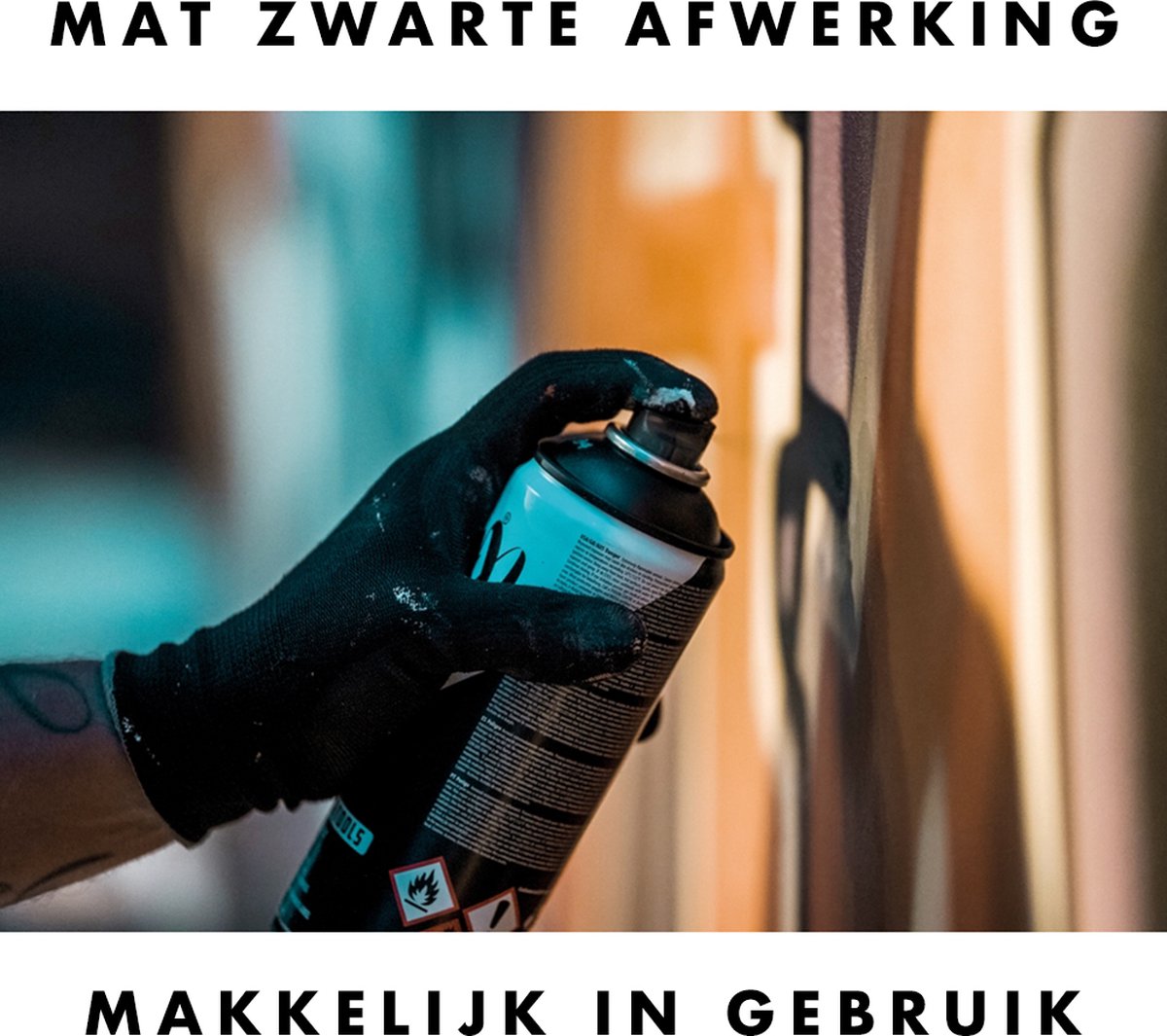 Loop Color Spuitbus Verf | Set van 4 Spuitbussen | Matt Zwart | 400ml | Spuitverf Mat... | bol