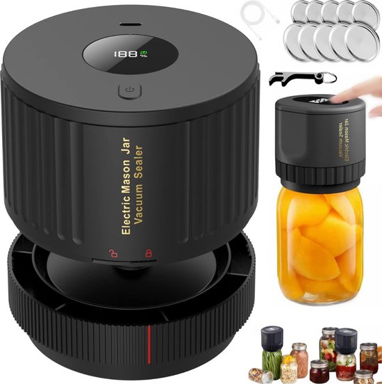 Elektrische Vacumeermachine voor Kleine en Grote Potten - Vacuüm Sealer ...