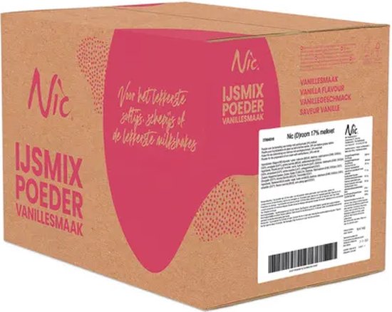 Frusco | Ijsmix | Poeder (D)room | 17% | 14 stuks | 1kg | bol