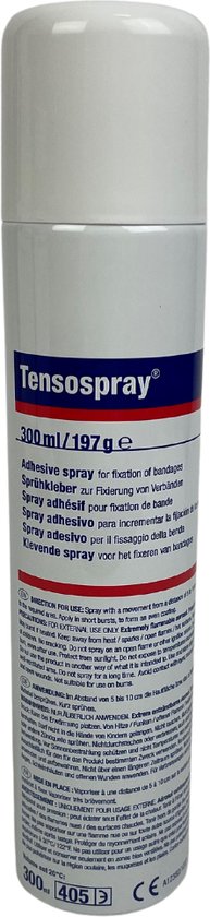 Voordeelverpakking 3 X Tensospray Huidvriendelijke Kleefspray 300ml ...