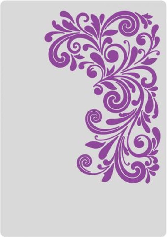 Gemini - Embossingfolder Grand Swirl 5'x7' - Flourishing Swirls | bol