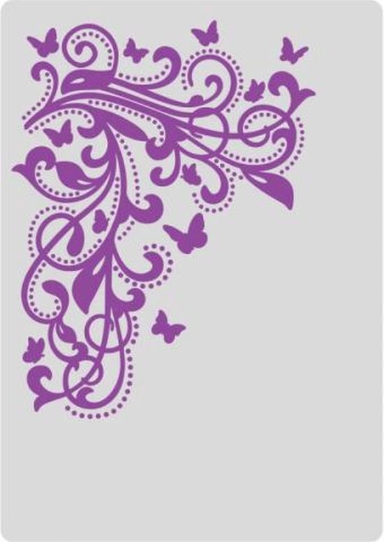 Gemini - Embossingfolder Grand Swirl 5'x7' - Butterfly Swirls | bol